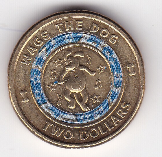 Australia 2 Dollars Coloured Coin Wiggles 30 Years – Wags the Dog ...